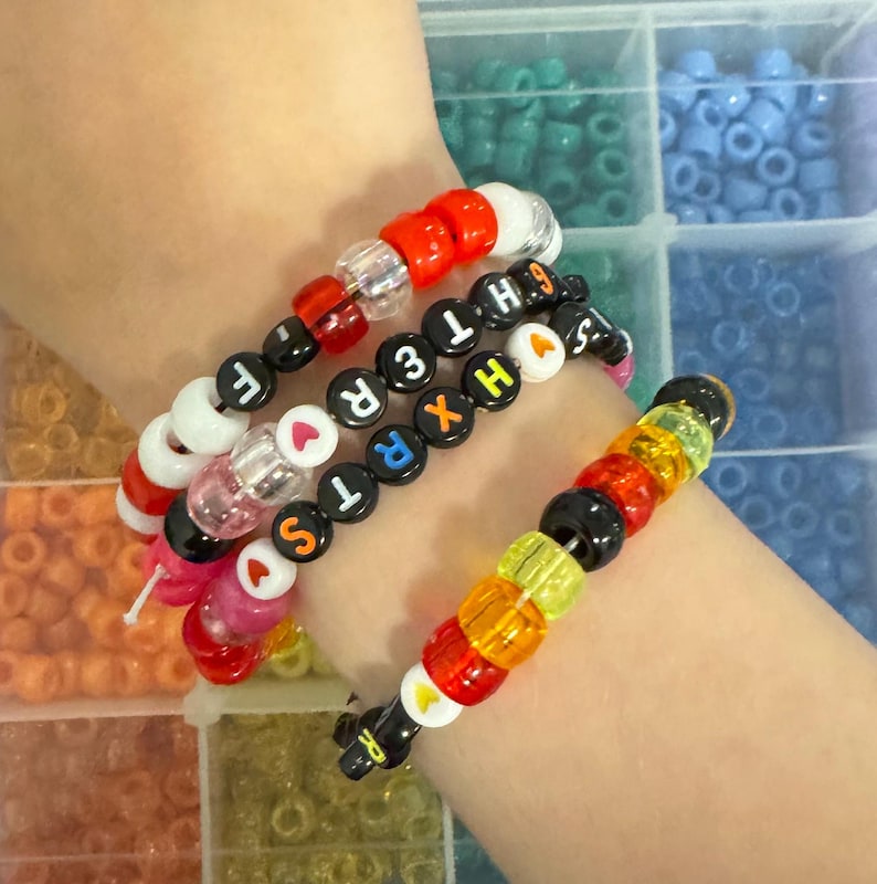 READ DESC Msi Themed Kandi Bracelets for Friends Music Themed Mindless ...