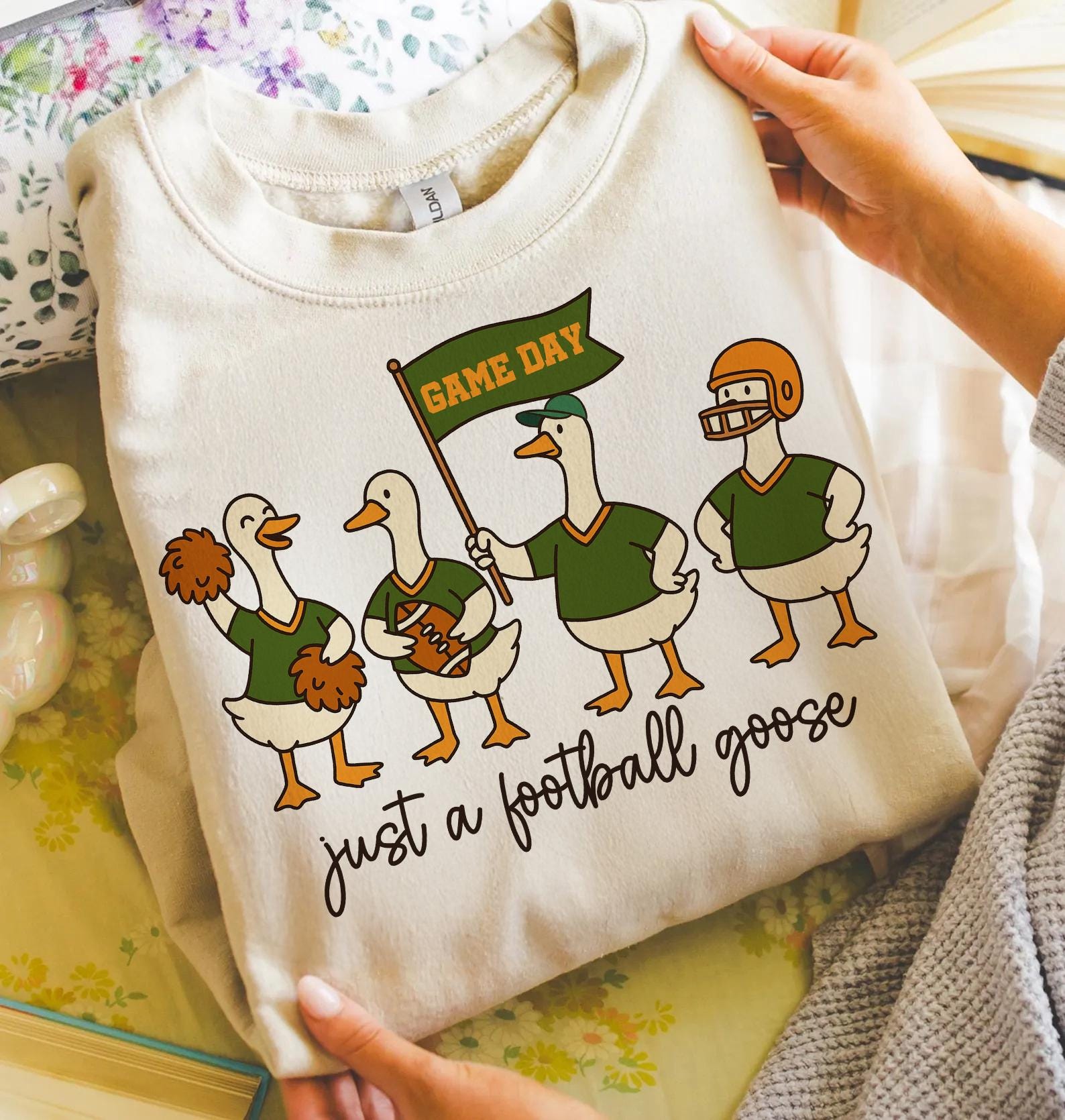 Retro American Football Goose Png, Funny Game Day Goose Design, Fall ...