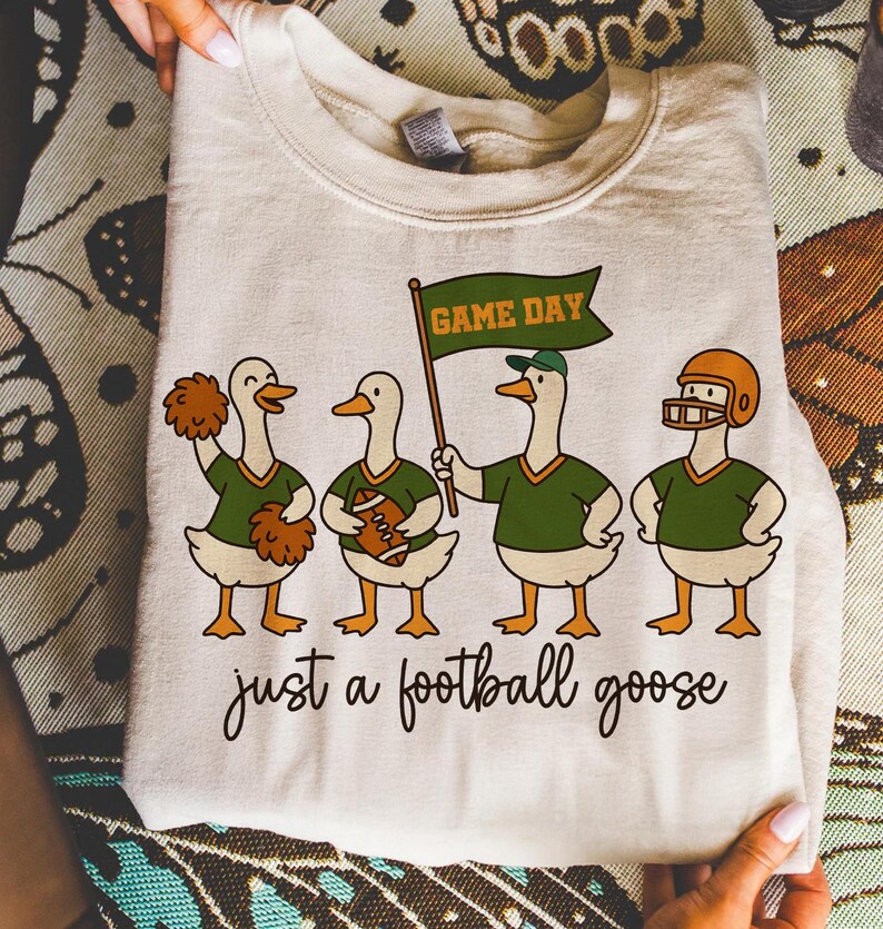 Retro American Football Goose Png, Funny Game Day Goose Design, Fall ...