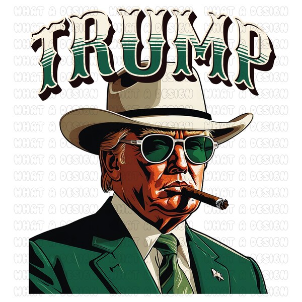 Donald Trump Cowboy Sublimation - Etsy