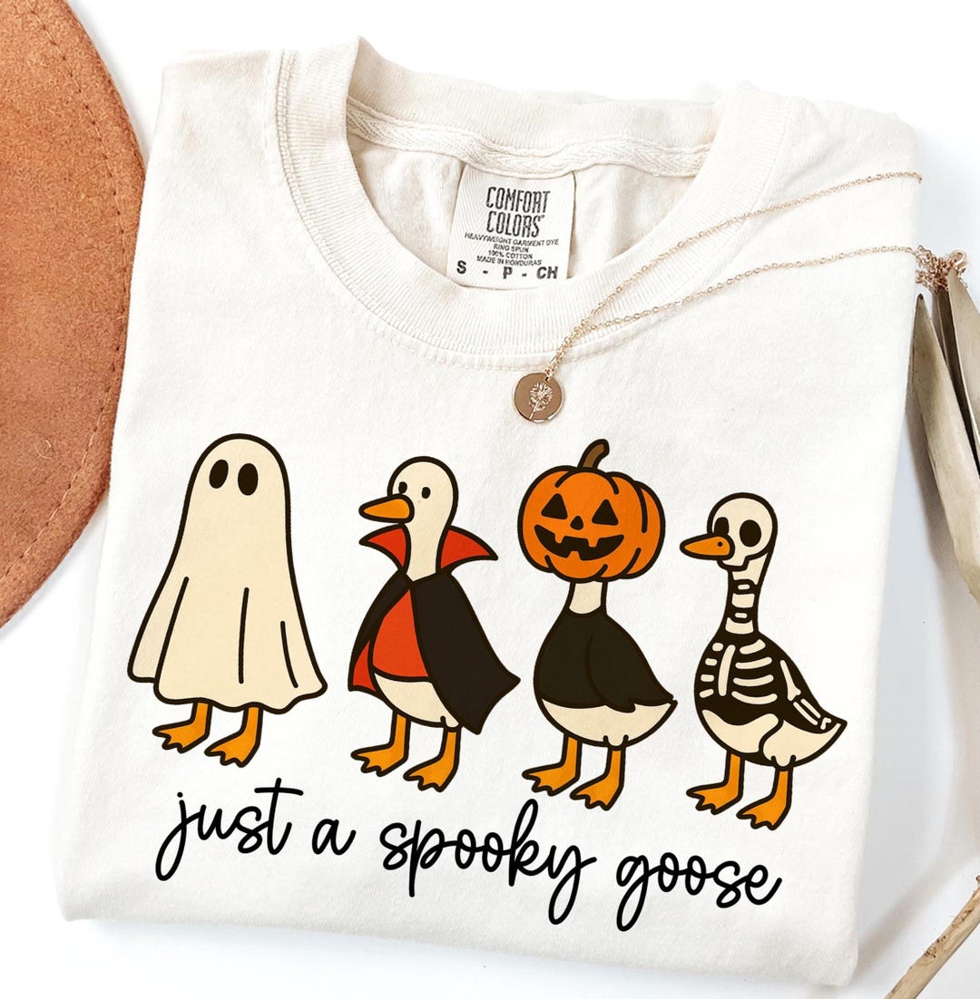 Just a Spooky Goose PNG, Funny Halloween Goose Png, Goose in Halloween ...