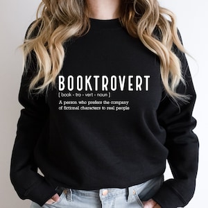 Booktrovert Definition Funny Book Lover Svg Png, Book Lover Svg ...