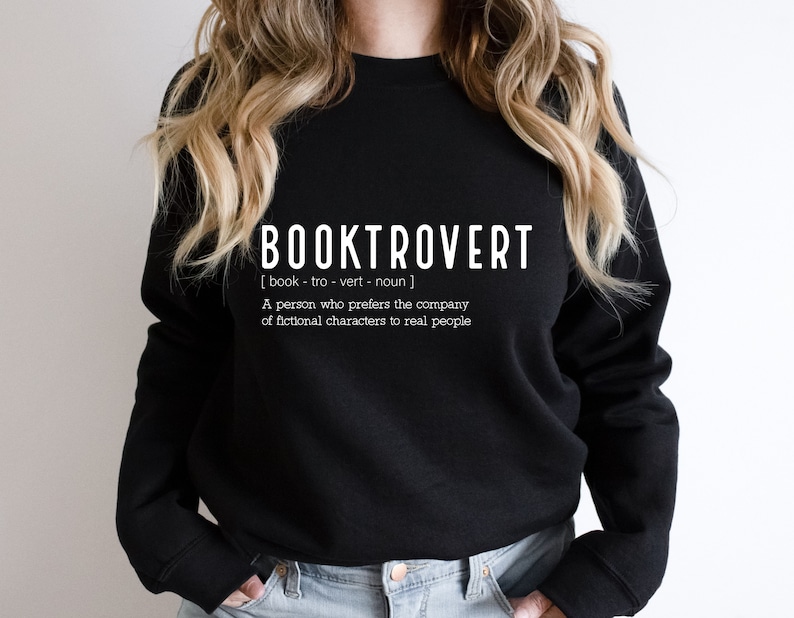 Booktrovert Definition Funny Book Lover Svg Png Book Lover - Etsy