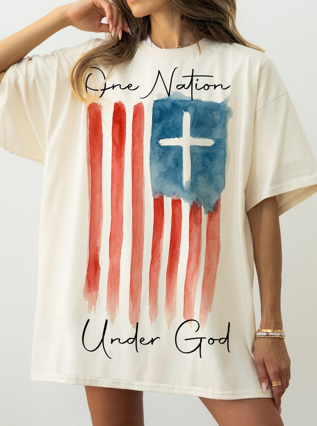 One Nation Under God PNG, 4th of July Christian Patriotic Sublimation ...