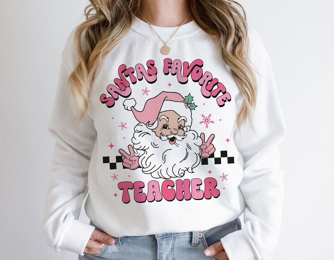 Santa's Favorite Teacher SVG, Teacher Christmas SVG, Merry Christmas ...