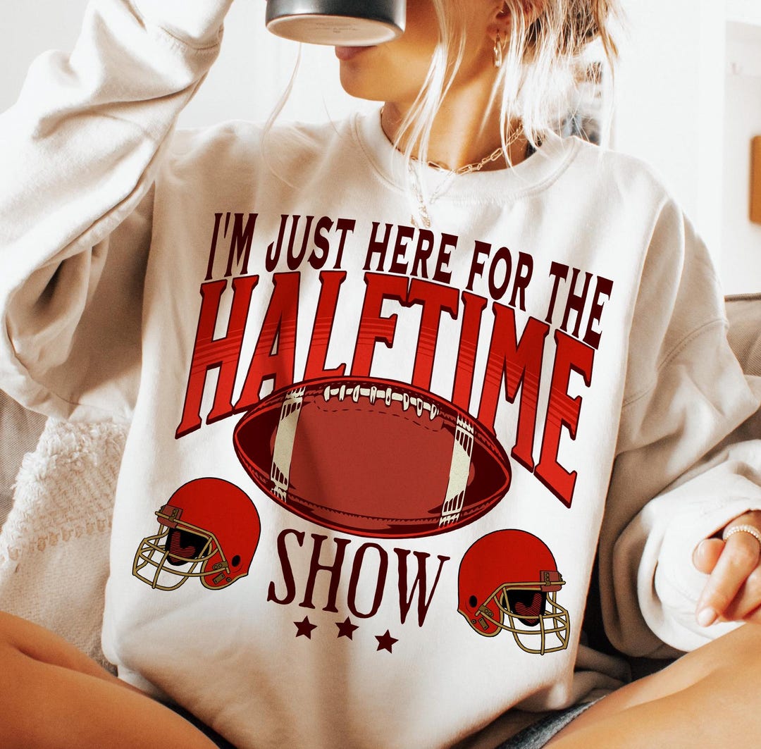 Just Here for Halftime Show Png, Retro Football Png, Big Game Png, Game ...