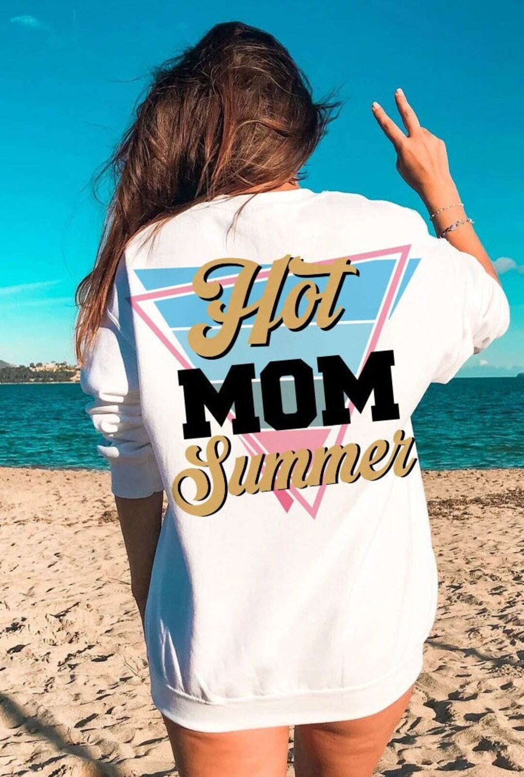 Hot Mom Summer SVG PNG Vintage Summer SVG Retro Mom Shirt Svg Vacation ...
