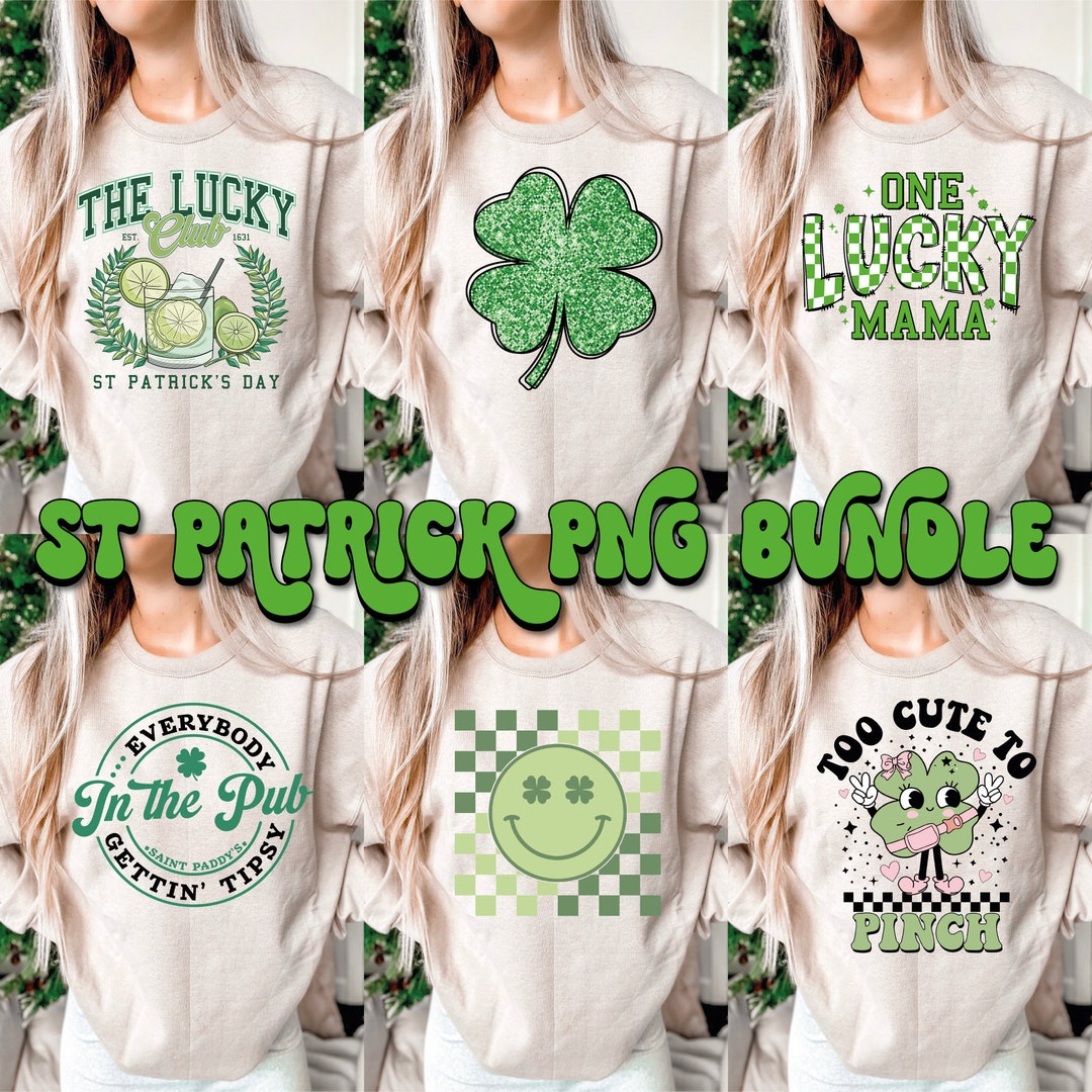 Retro PNG Bundle St Patricks Day, St Patty’s Day Bundle Png, St ...