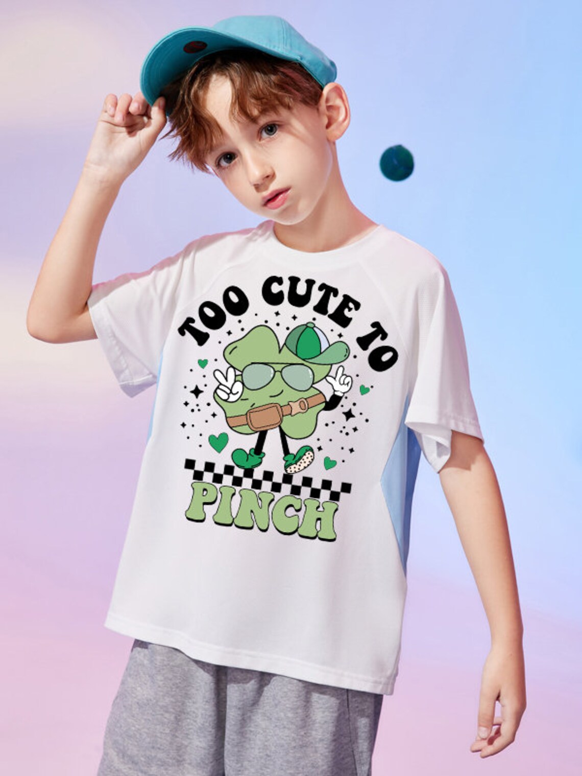 Too Cute to Pinch Png, Boy/girl St Patrick Day PNG, Cute St Pattys ...