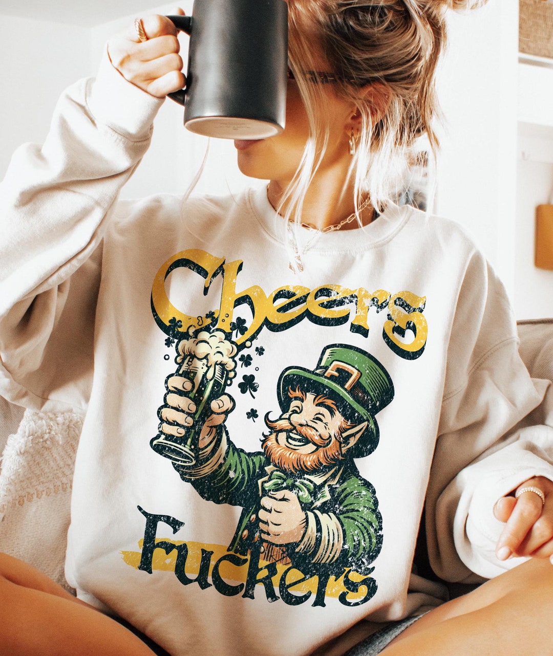Cheers Fckers Png, Retro St Patrick's Day Png, Saint Patricks Day ...