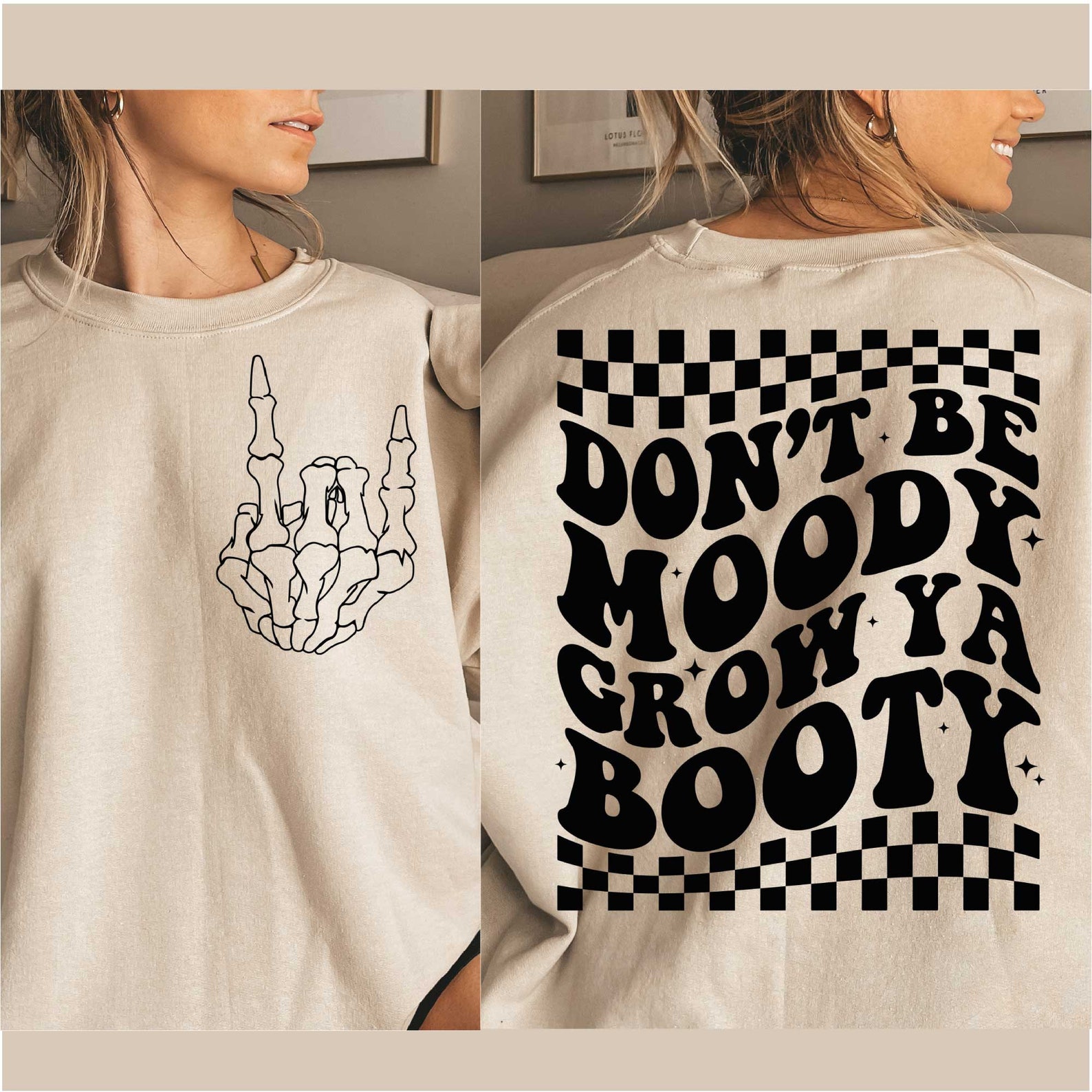 Don't Be Moody Grow Ya Booty SVG PNG, Funny Workout Shirt Svg Png ...