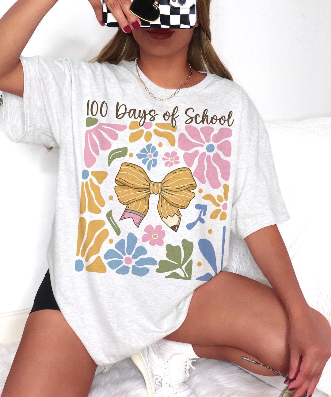 100 Days of School Coquette PNG, Boho 100 Days of School Png, Teacher ...
