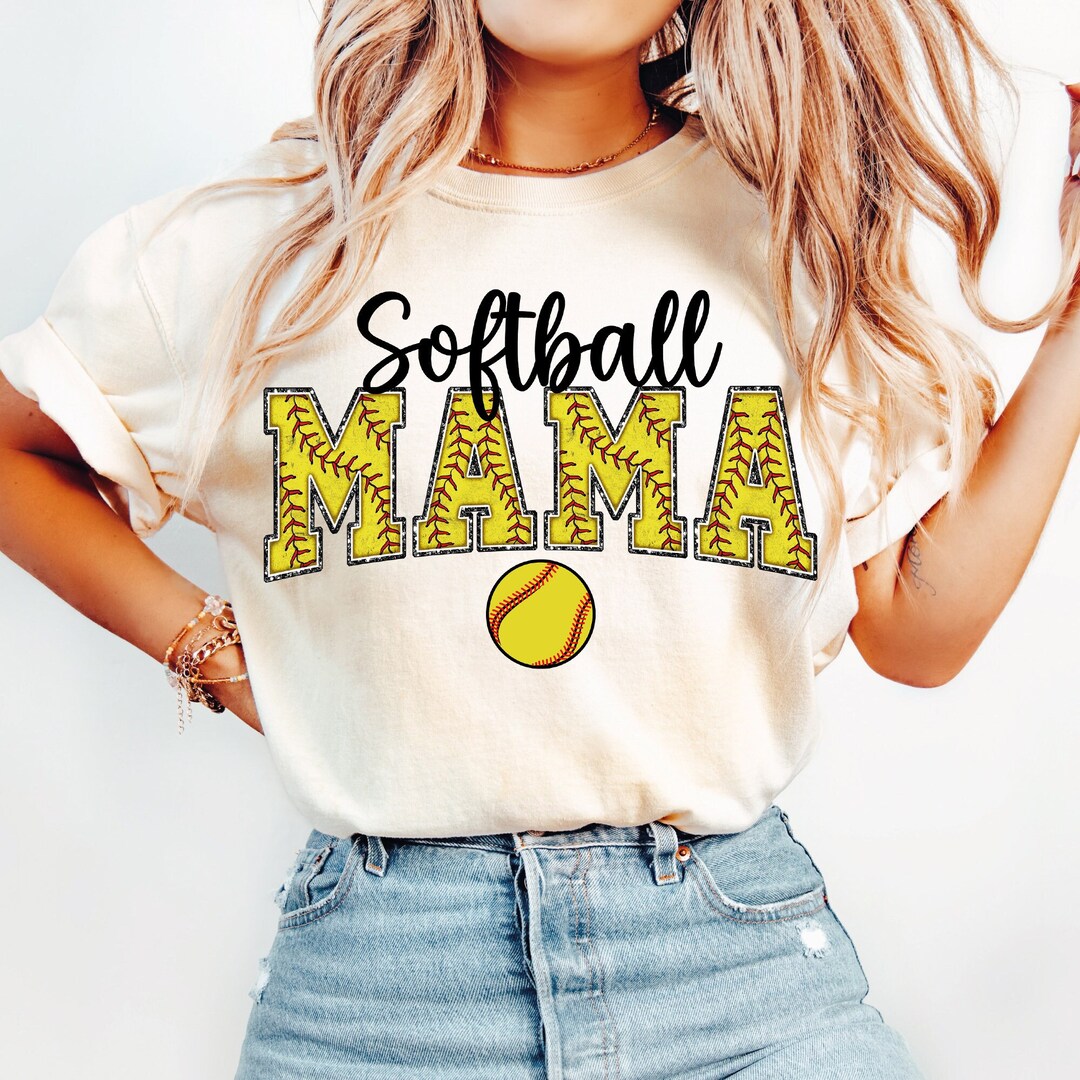 Softball Mama Png Design Sublimation Png Retro Mama Png Mothers Day Png ...