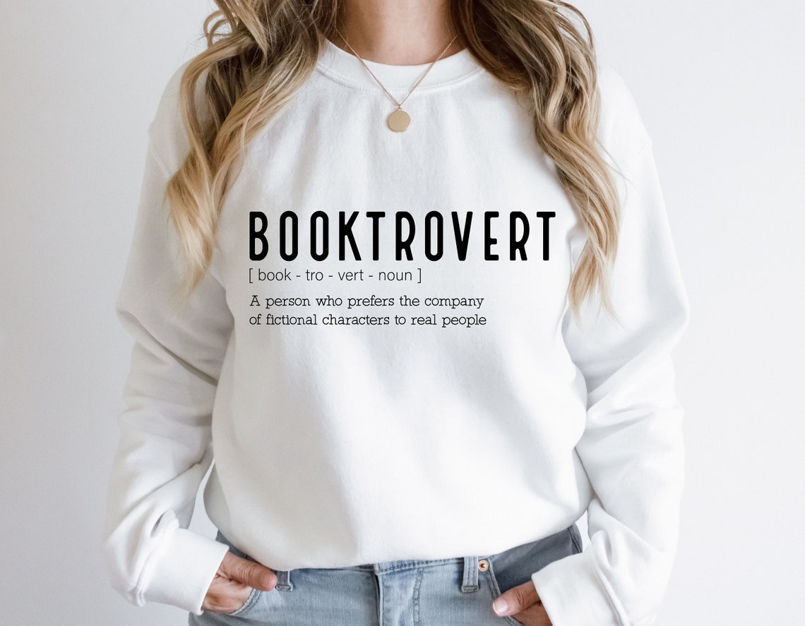 Booktrovert Definition Funny Book Lover Svg Png Book Lover - Etsy