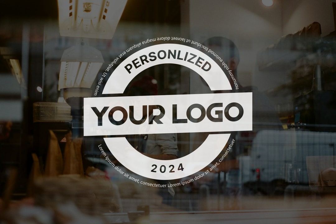 Custom Logo Decal Custom Size and Shape - Vinyl Decal Personalised ...