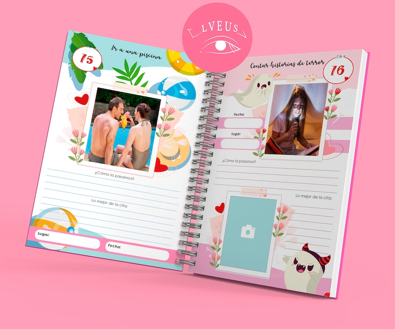 100 CITAS JUNTOS álbum pdf para imprimir san valentin - Etsy México