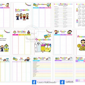 PACK Agendas DOCENTES y DIRECTIVAS 2025-2026 imprimibles en pdf agosto ...