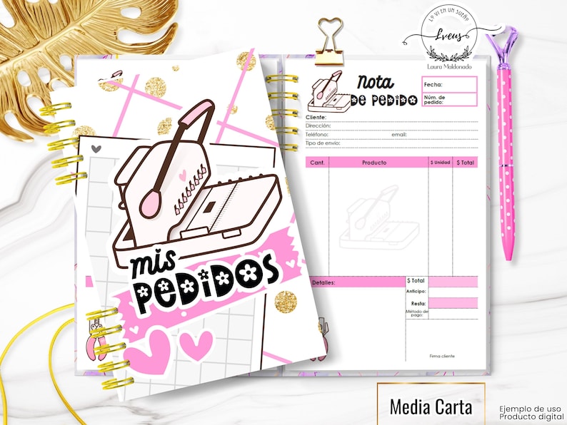 Printable Order Notes | Note Kit for Female Entrepreneurs | My Orders ...