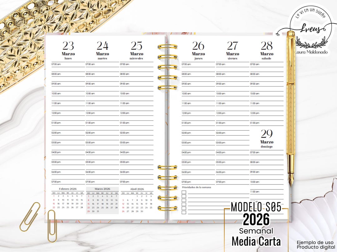 Elegant 2026 Planner, Formal Printable PDF Weekly Planner, 2026 Planner ...