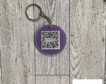 Qr Code Keychain for Business - Etsy
