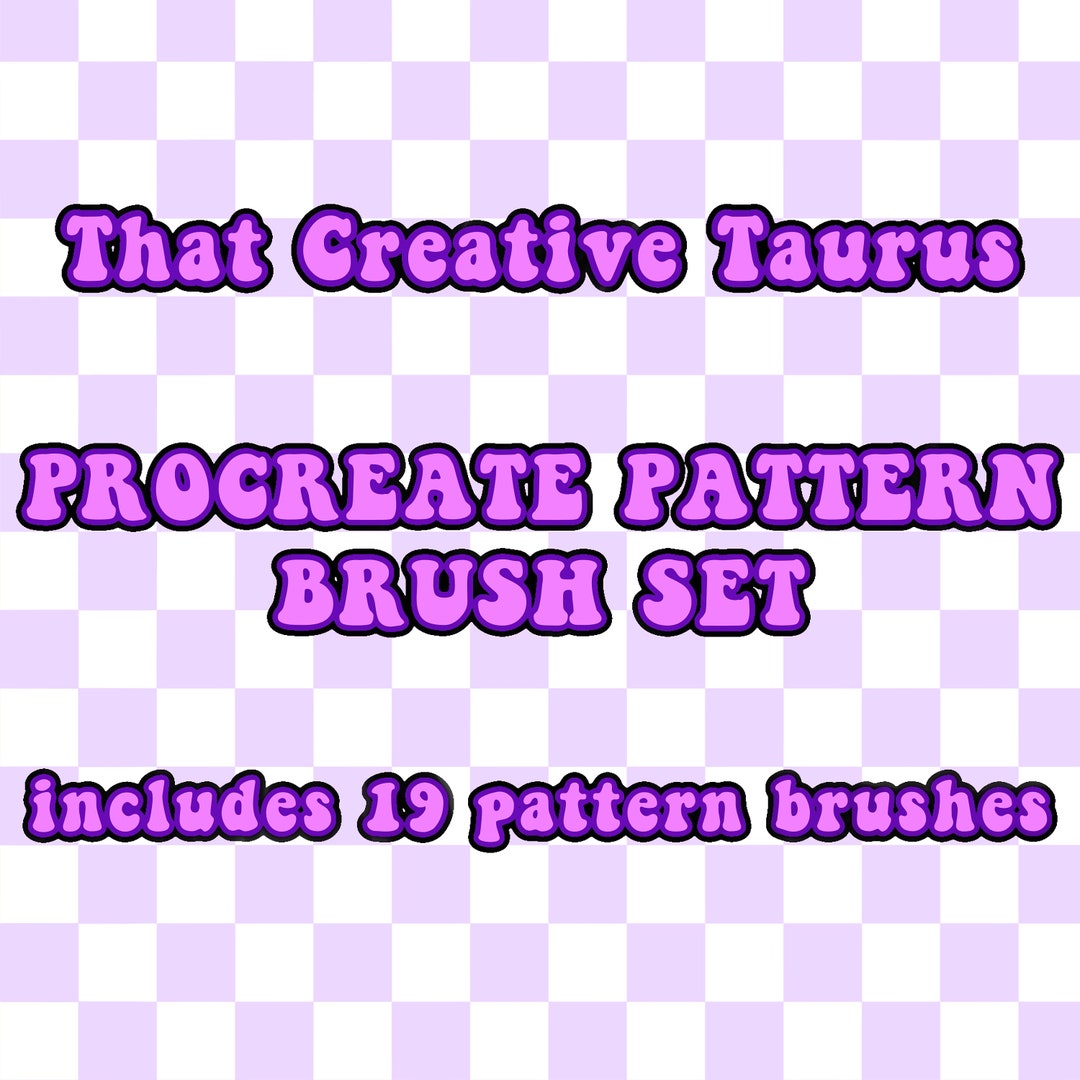 Procreate Brush Set / Procreate Pattern Brush Set - Etsy