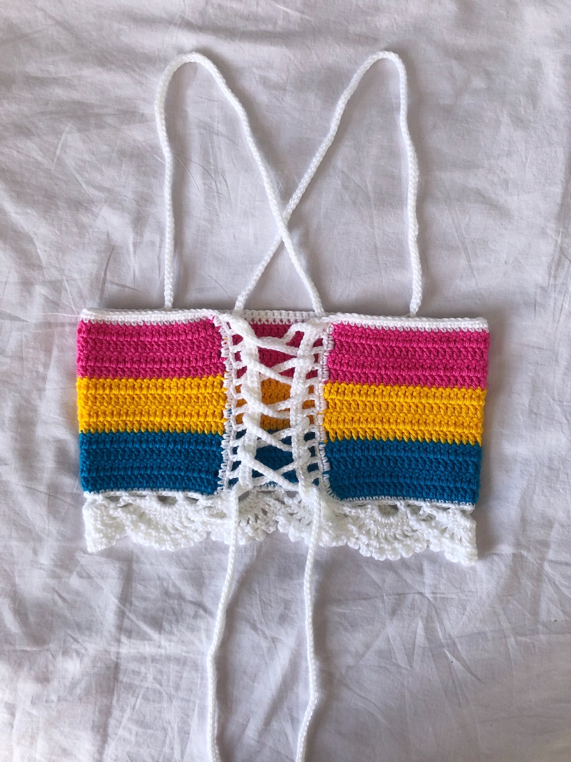Pansexual Pride Handmade Crochet Top - Etsy