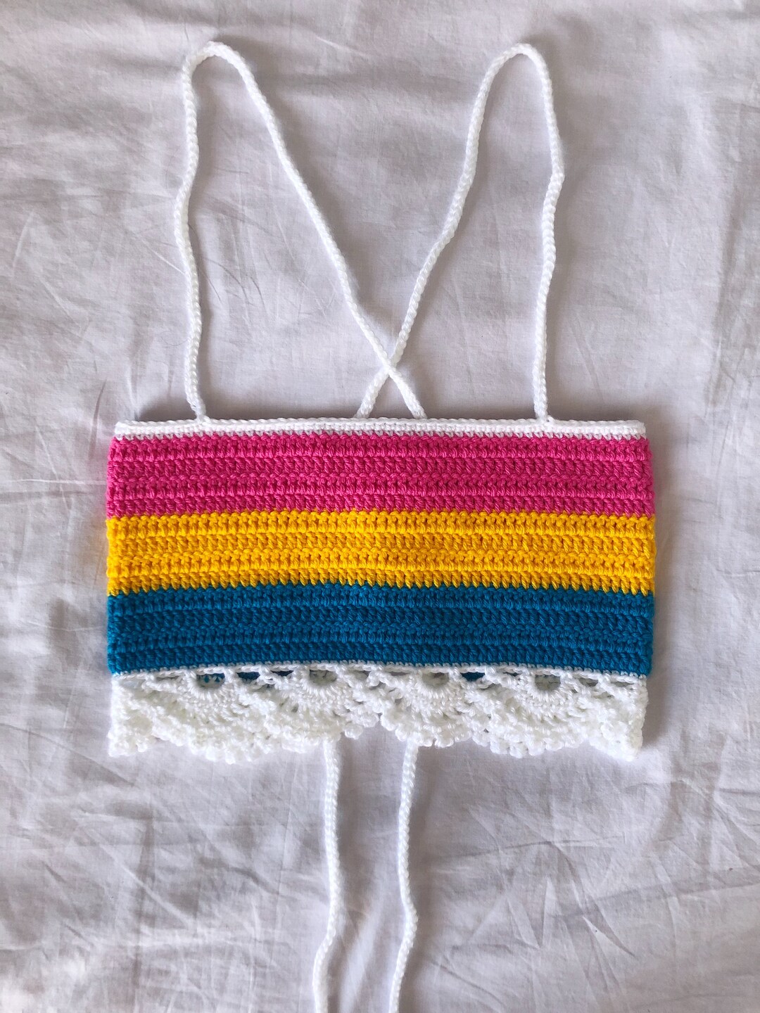 Pansexual Pride Handmade Crochet Top - Etsy