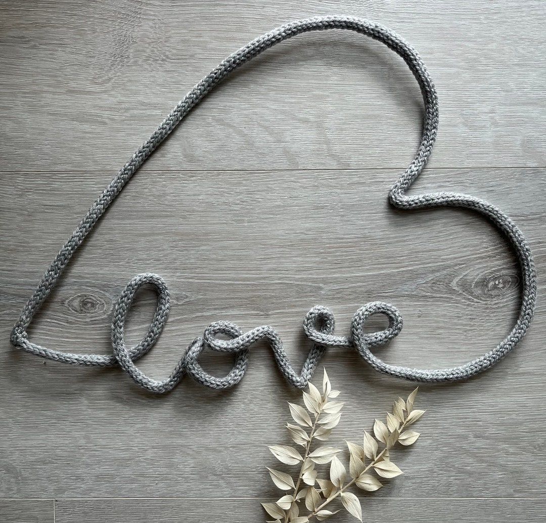 Personalized Lettering Made of Wire, Wall Slogan for Children's Room ...