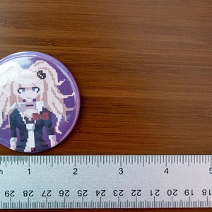 Junko Enoshima Button Pin - Pixel Art, Danganronpa, 2 Inch - - Etsy