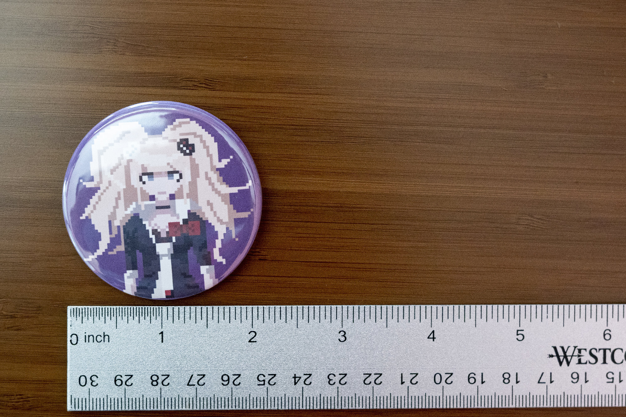 Junko Enoshima Button Pin Pixel Art, Danganronpa, 2 Inch - Etsy