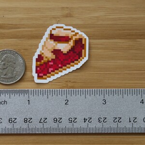 Berry Pie Pixel Art Sticker - Cute Dessert Sticker, Video Game Food ...