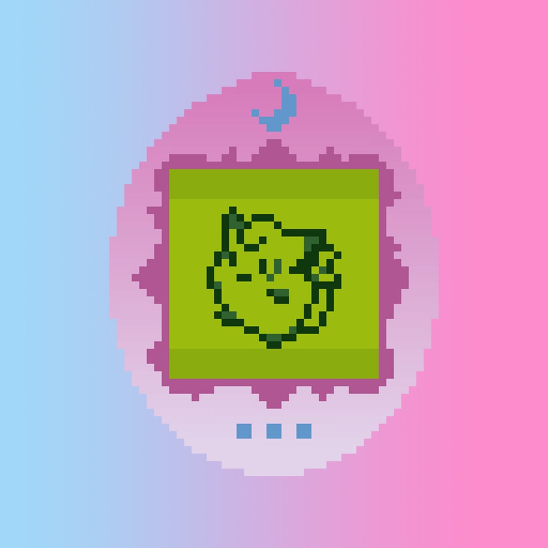 Clefairy Tamagotchi Pixel Art Sticker - Pokemon, Retro, Pocket Friend ...