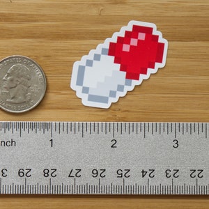 Pill Pixel Art Sticker Medicine, Waterproof, Notebook Decal - Etsy