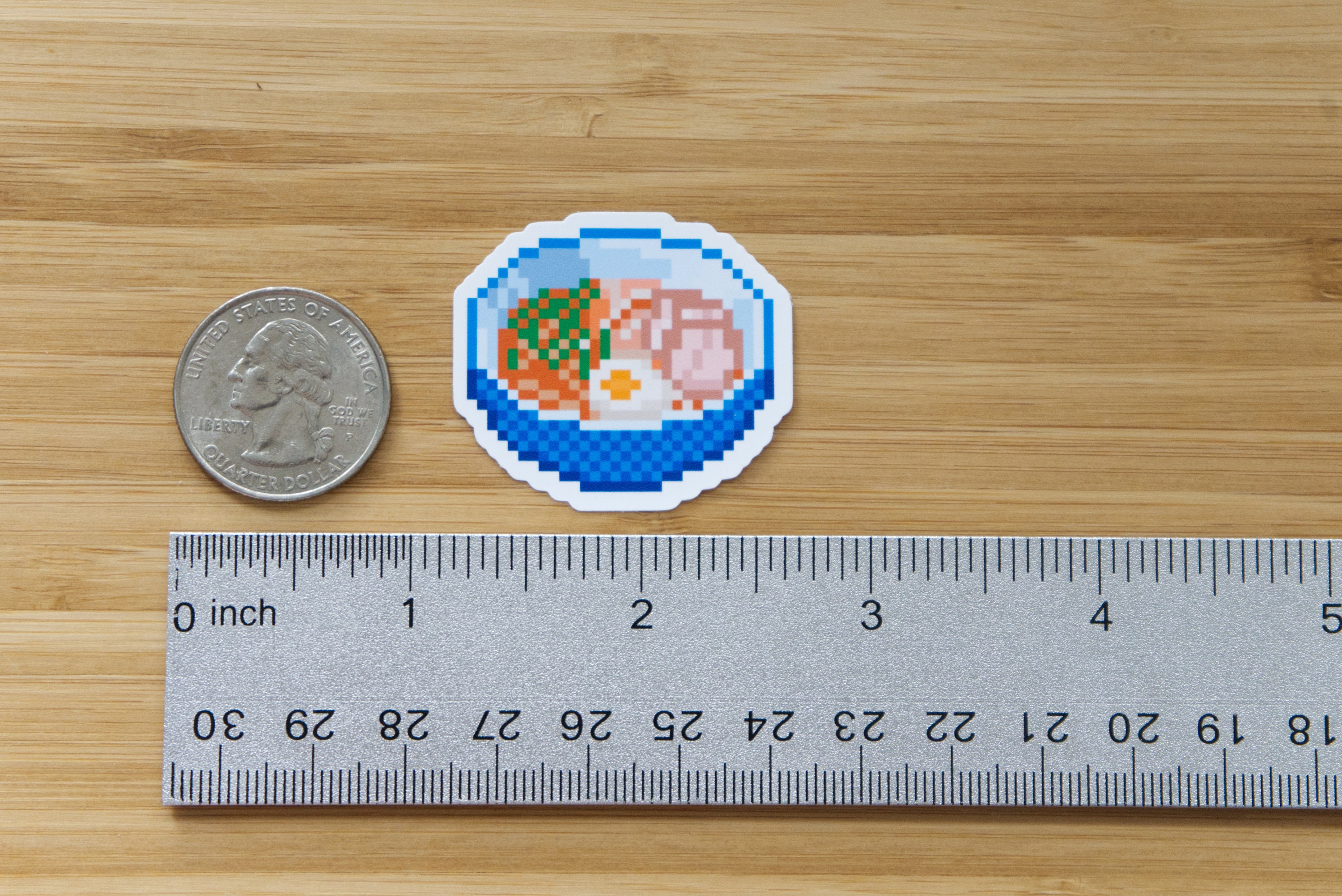 Ramen Pixel Art Sticker Japanese Food Noodles Anime Food - Etsy