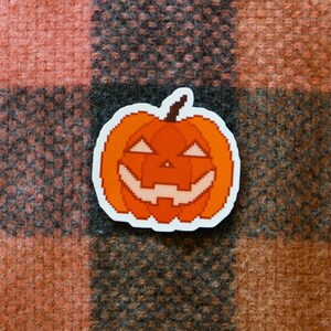 Jack-o-lantern Pixel Art Stickers - Halloween, Fall, Pumpkin ...