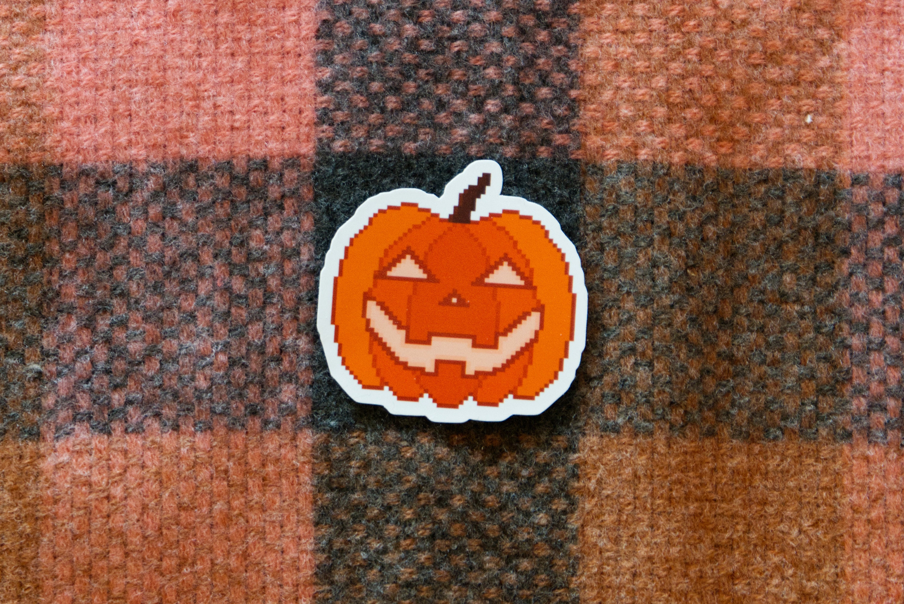 Jack-o-lantern Pixel Art Stickers - Halloween, Fall, Pumpkin ...