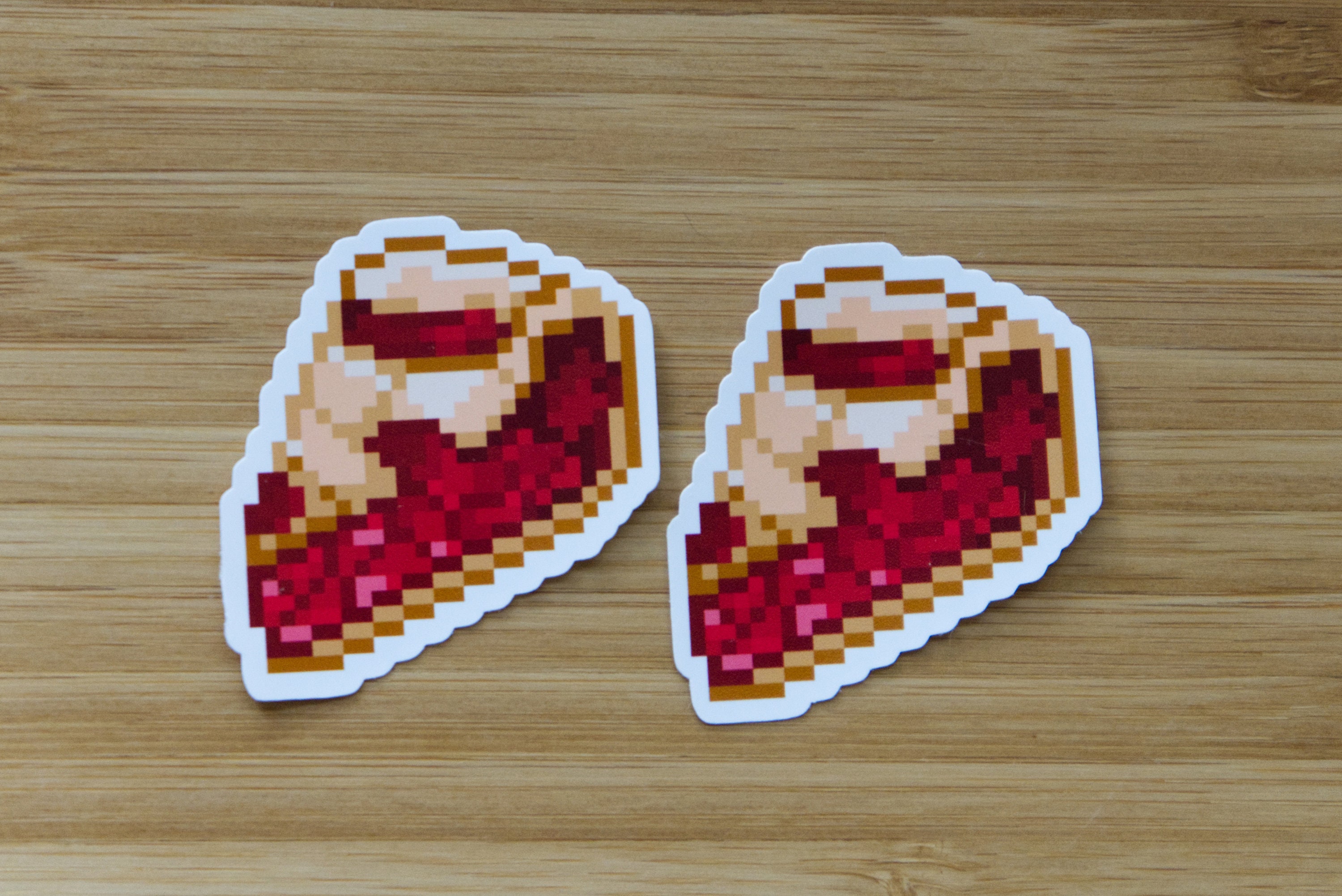 Berry Pie Pixel Art Sticker Cute Dessert Sticker, Video Game Food ...
