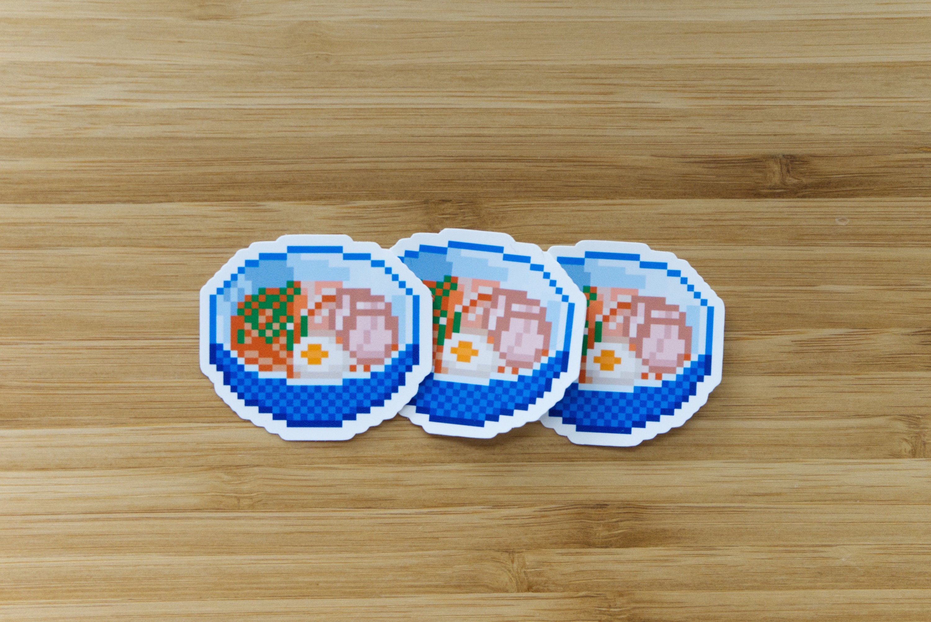 Ramen Pixel Art Sticker Japanese Food Noodles Anime Food - Etsy