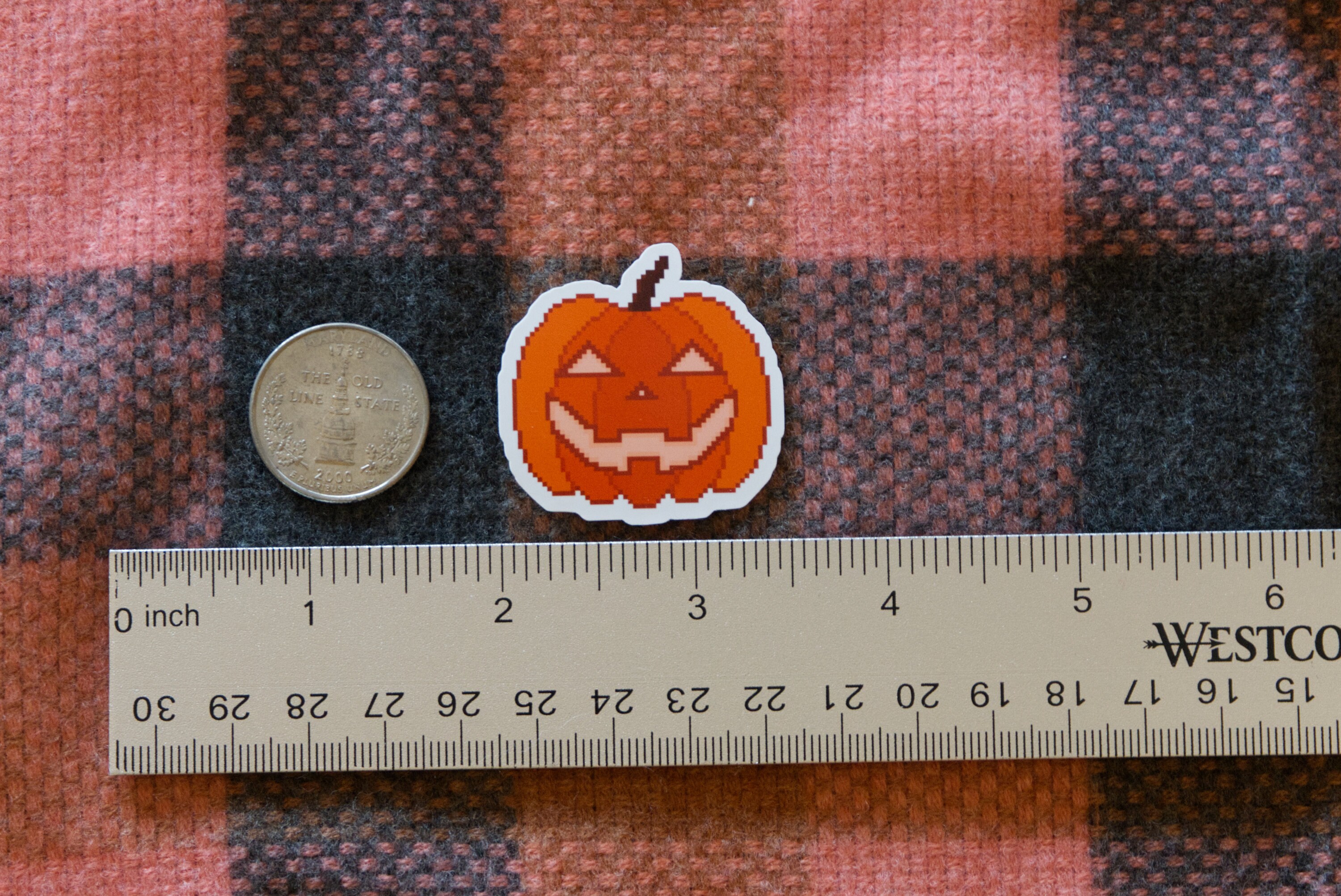 Jack-o-lantern Pixel Art Stickers - Halloween, Fall, Pumpkin ...