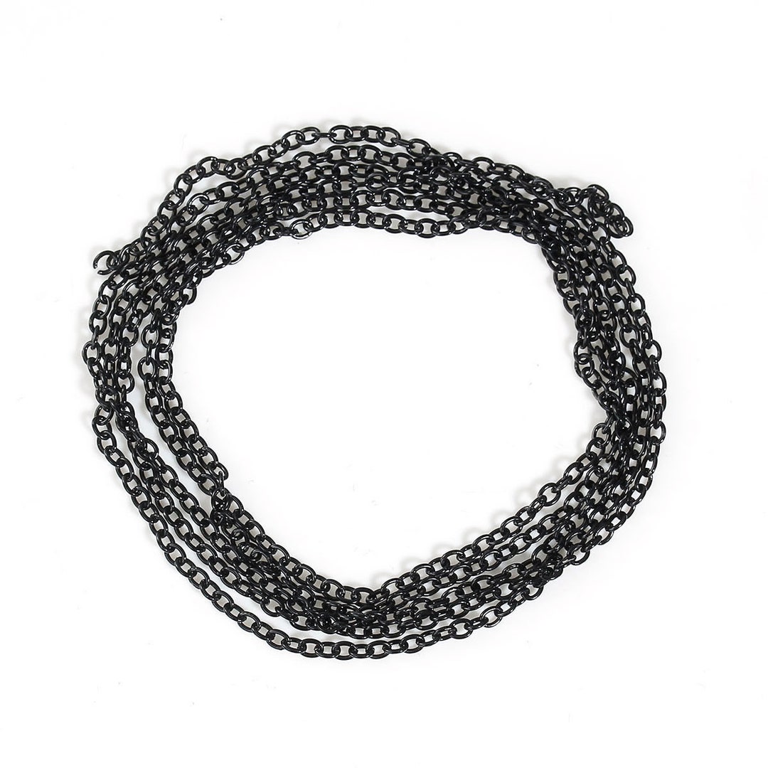 Maille Forçat Chain in 3x2.5 Mm Black Alloy Sold by the Meter - Etsy