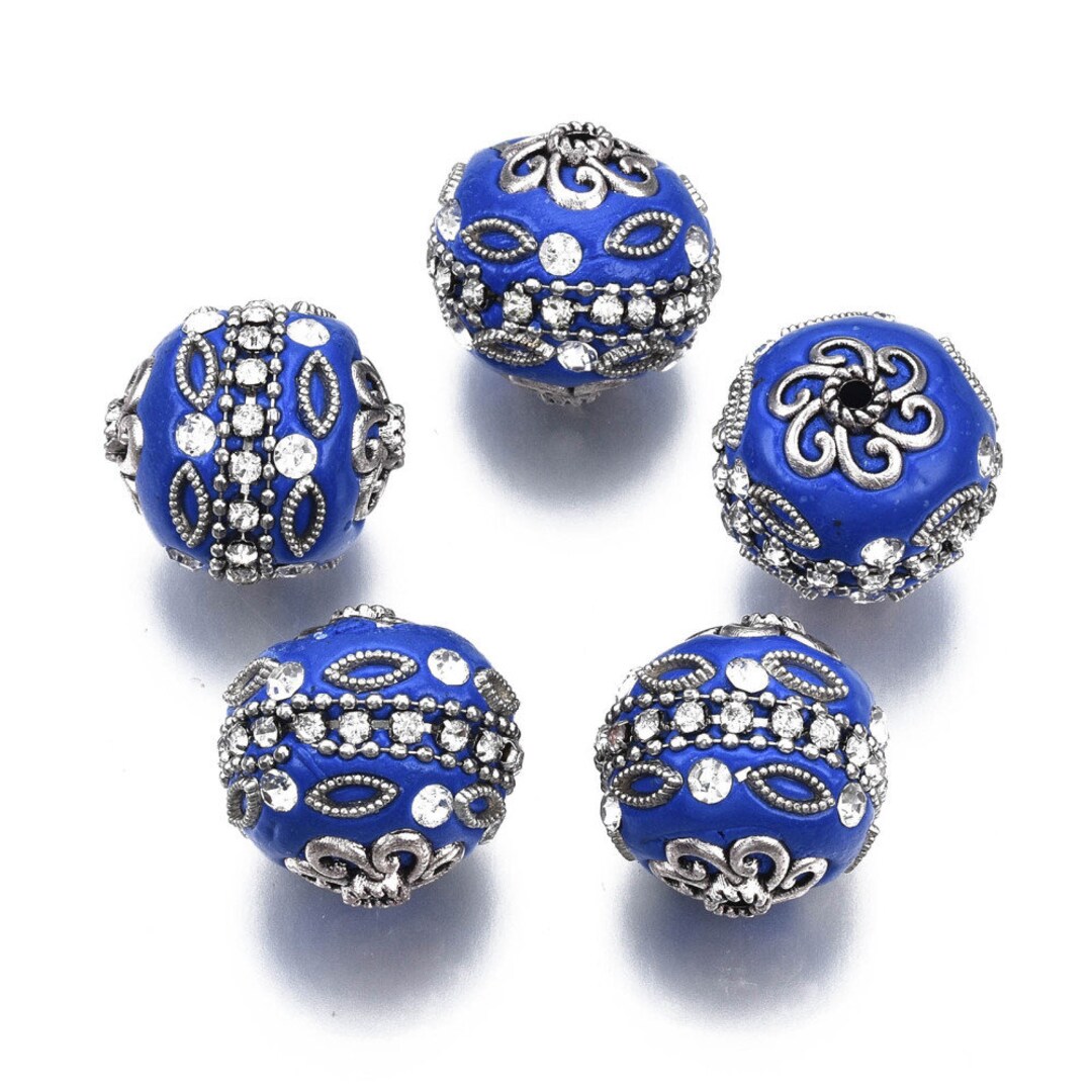 2 Stunning Indonesian Pearls Made of Antique Silver Alloy 20 Mm - Etsy