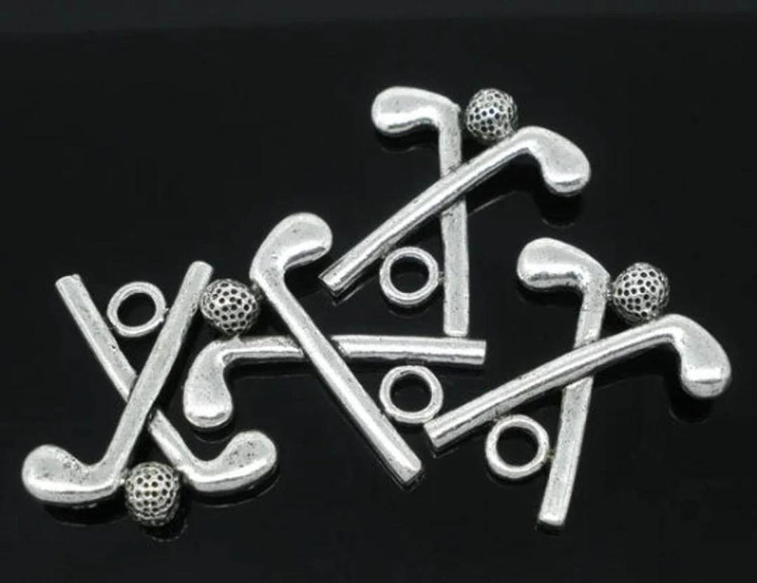 4 Tibetan Silver Putter Golf Club Charms Pendants 25x22mm - Etsy