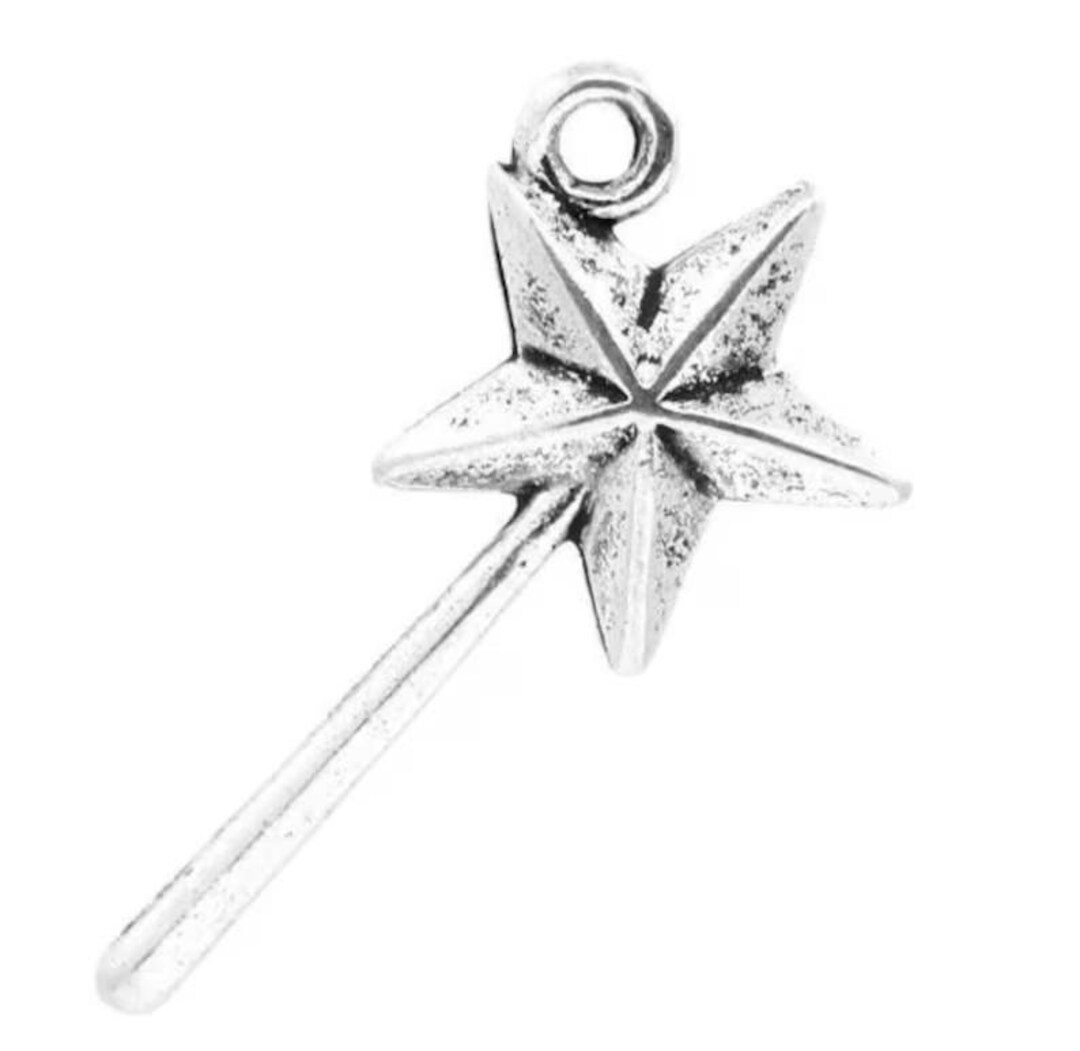 Set of 5 "magic Wand" Charms 25x13mm - Etsy