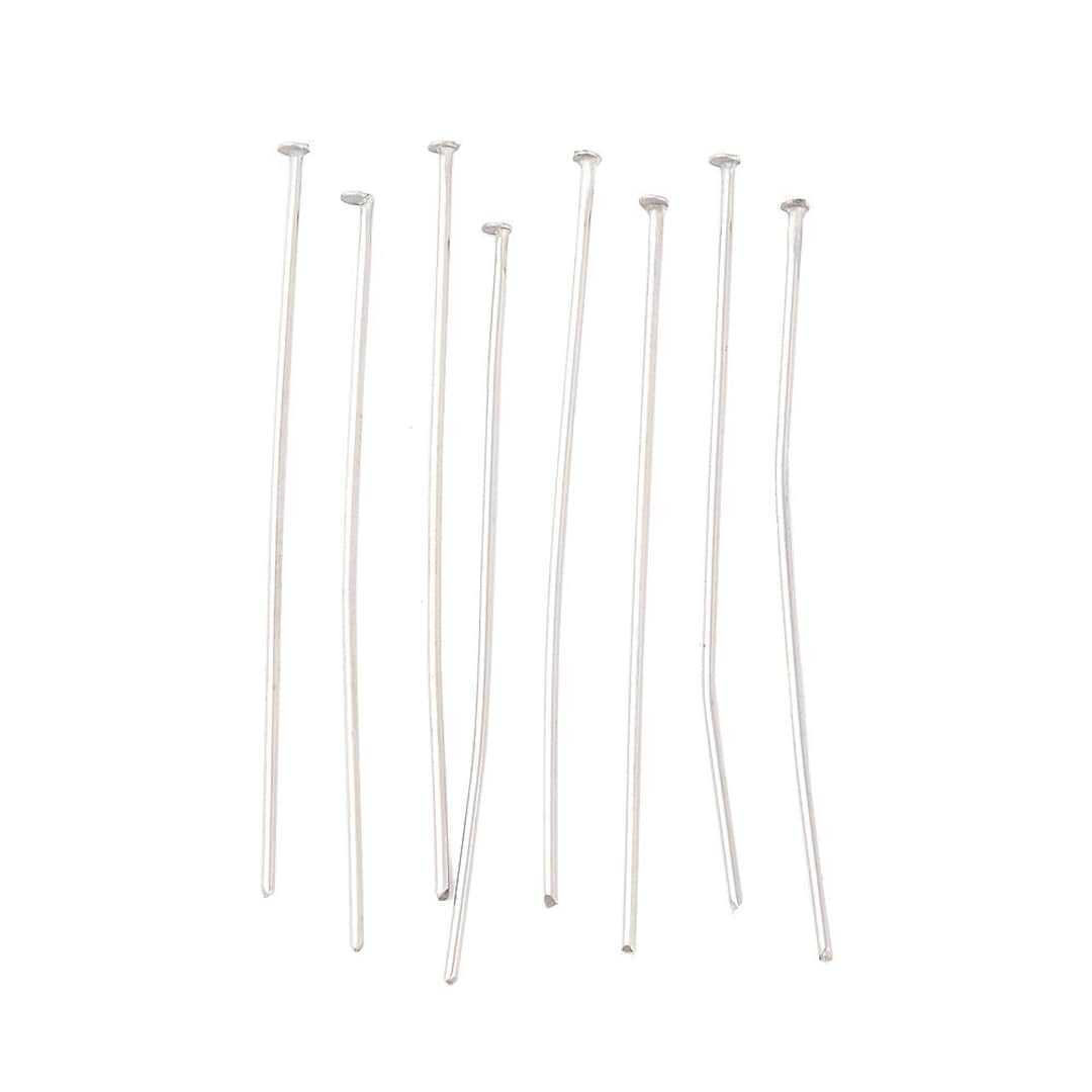 50 Silver Stainless Steel Flat Head Nails / Rods 20x0.7 or 35x0.7 Mm - Etsy