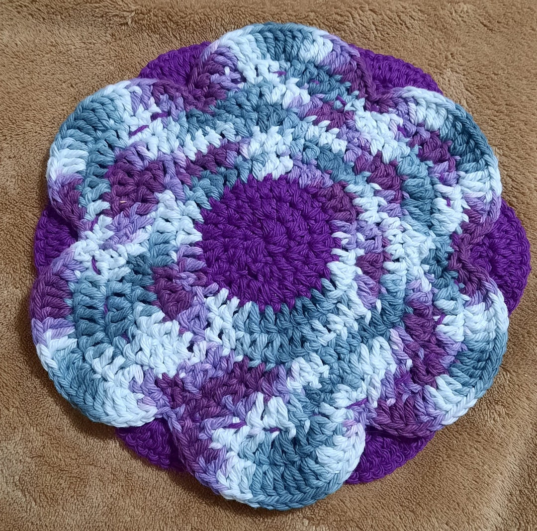 Crochet Flower Pot Holder Pattern. - Etsy