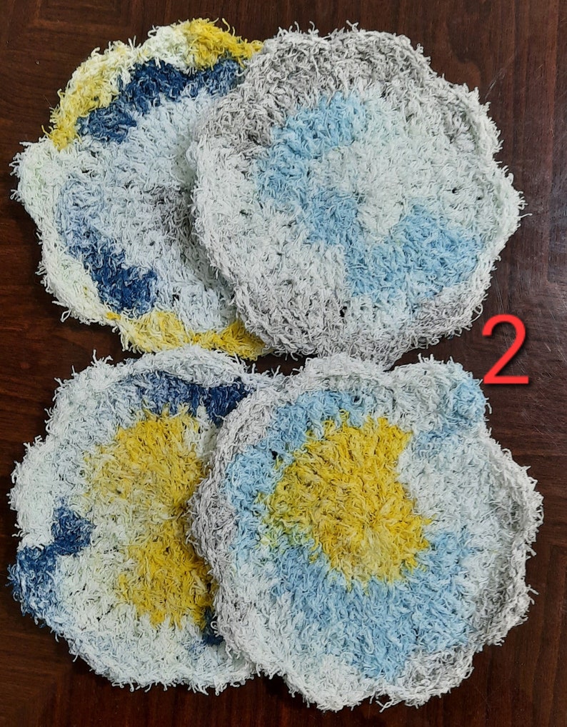 Crocheted Dish Scrubbies - Etsy