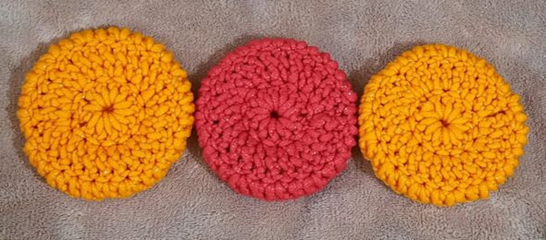 1 Piece Round Crochet Scrubby Pattern. - Etsy