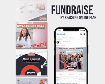 Fundraising Social Media Graphic Templates for Political Campaigns ...