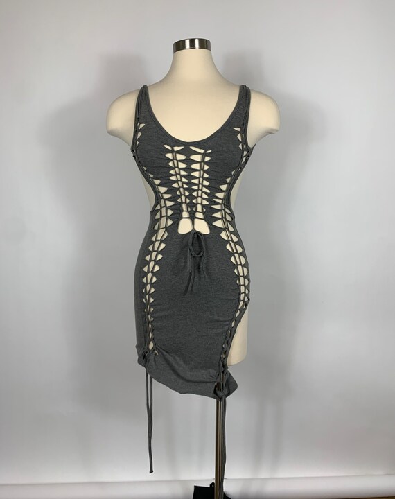 Slit Weave Subversive Rave Dress - Etsy