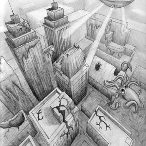 3-point Perspective Lesson Plan - Etsy